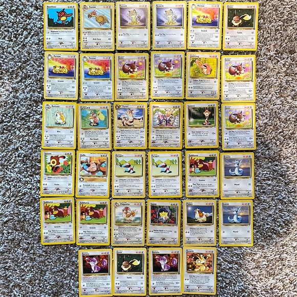 Pokemon | Toys | 34 Assorted Normal Pokemon Cards | Poshmark